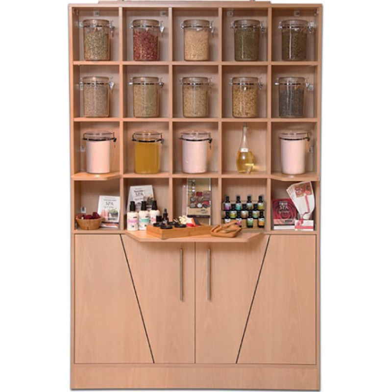 Herbal Display Cabinet-Oak